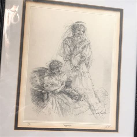 Sandra Kuck Wall Decor Pencil Drawing Signed Framed Sandra Kuck