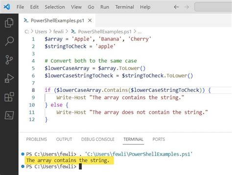 How To Check If An Array Contains A String Case Insensitive In Powershell