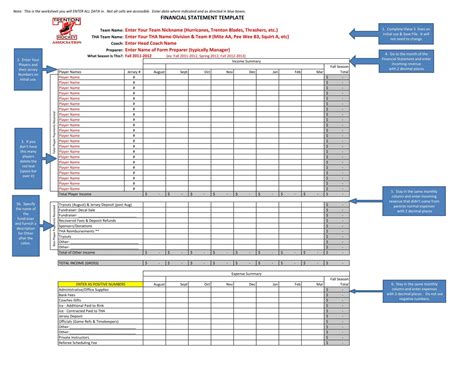 Free Printable Financial Statement Templates Pdf Word Excel