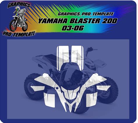 Yamaha Blaster 200 03 06 Vector Template At A 11 Scale Etsy