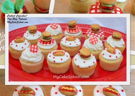 Cookout Cupcakes~ Free Blog Tutorial My Cake School