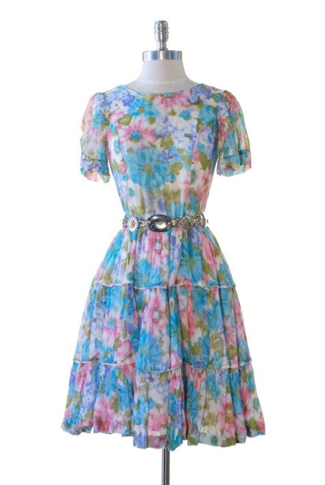 Sale Floral Dress 1950s Housewife Dress 50s Clothing Etsy Uk