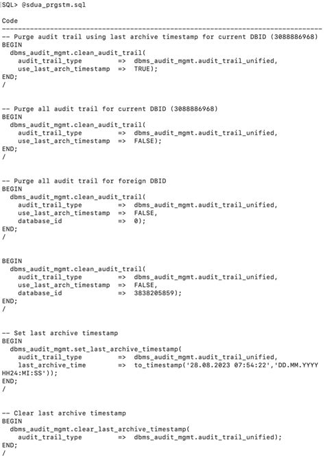 Sql Toolbox For Simplified Oracle Unified Audit Data Analysis Oradba
