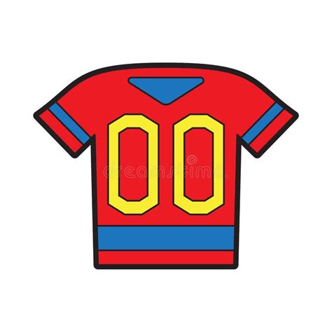 Cartoon American Football Jersey Stock Vector Illustration Of Vector