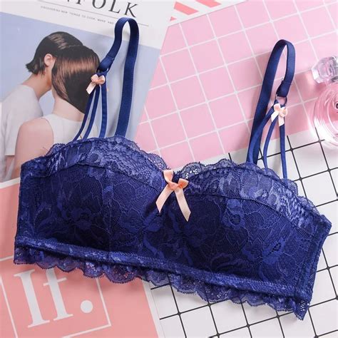 Fairy Tale Town Sexy Lace Half Cup Extra Thick Bra No Steel Ring Extra