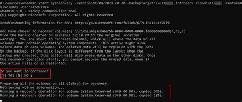 Restoring The System Using Windows Server Backup INTROSERV