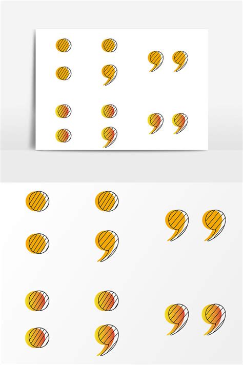 Cute Punctuation Marks Vector Elements Ai Png Images Free Download