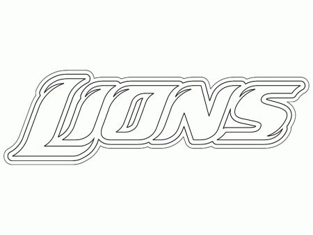 Detroit Lions Logo Pictures Coloring Nation