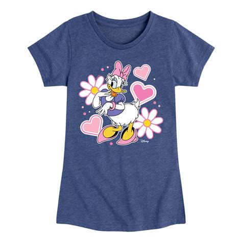 Disney Daisy Sticker Look Youth Girls Short Sleeve Graphic T Shirt