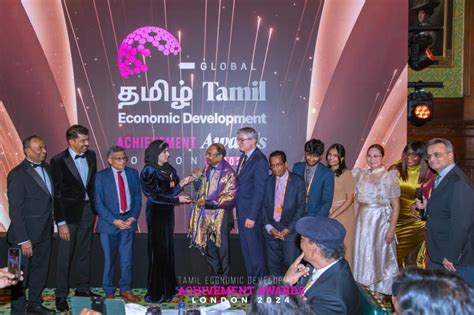 British Parliament Tamileconomicdevelopment Medicalachievement Awards Community