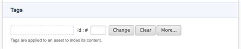 Tagging Asset Screens Manuals Squiz Matrix 5 Documentation