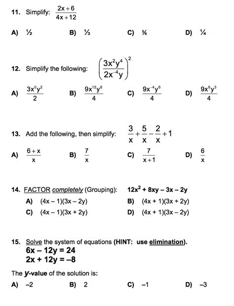 solved 2x 6 4x 12 11 simplify a ½ 3x2v 12 simplify the