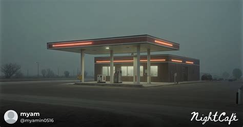 Liminal Gas Station Surreal Liminal Gas Station In Eerie W