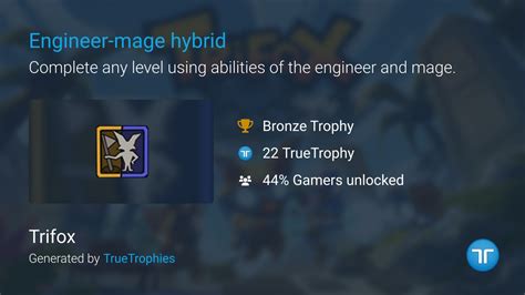 Engineer Mage Hybrid Trophy In Trifox Ps4
