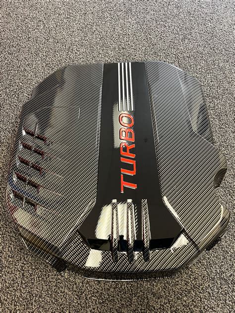 2018 Kia Stinger 33t Carbon Fiber Style Engine Cover Oem Km Tuned