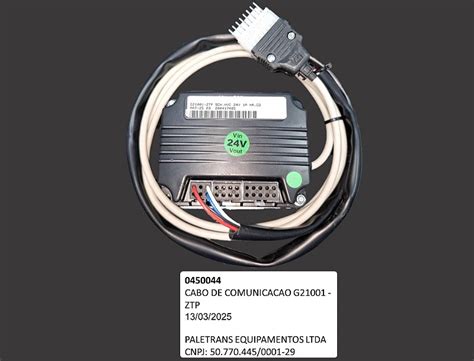 Cabo De Comunicacao G21001 Ztp Código 0450044 Loja Coparts Tudo Para Empilhadeiras Pneus