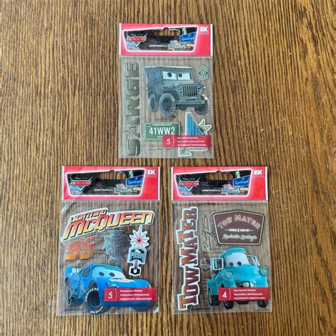 Disney Pixar Cars Dimensional Stickers 3d Depop