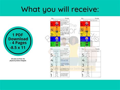 Incredible 5 Point Scale Behavior Scale Feelings Scale 5 Point Scale Template Social