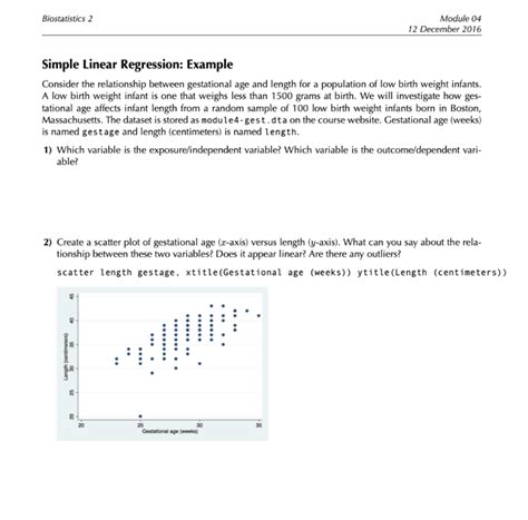 Solved Biostatistics 2 Module 04 12 December 2016 Simple