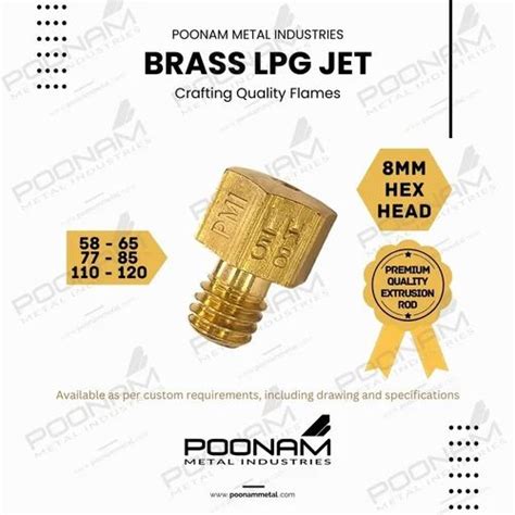 Golden Brass Jets Brass Lpg Jets Brass 1ba Jet Size 58 65 77 85