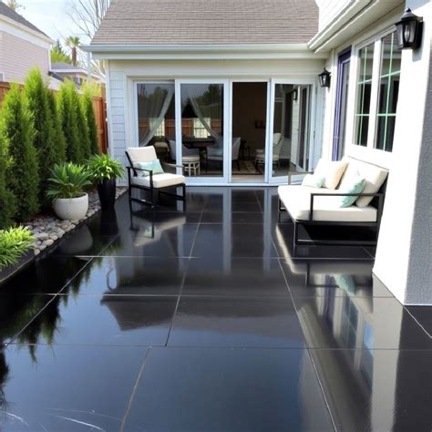 15 Black Concrete Patio Ideas For A Bold Outdoor Look