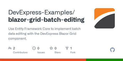 Github Devexpress Examplesblazor Grid Batch Editing Use Entity Framework Core To Implement