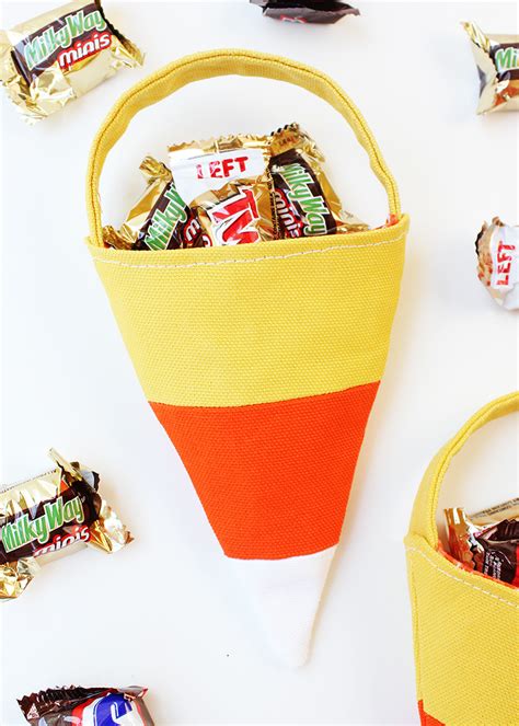Candy Corn Treat Bags Positively Splendid {crafts Sewing Recipes And Home Decor}