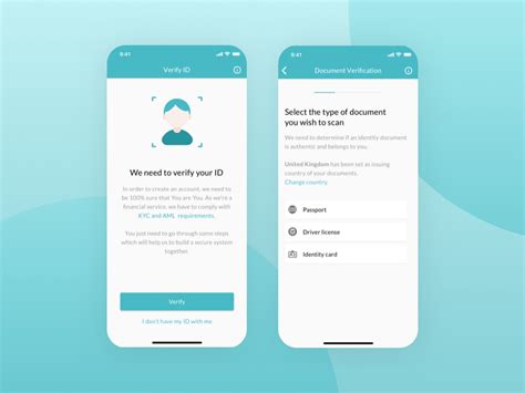 Id Verification Identity Mobile App Design User Experience Design