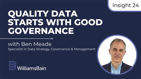 Quality Data Starts With Good Governance