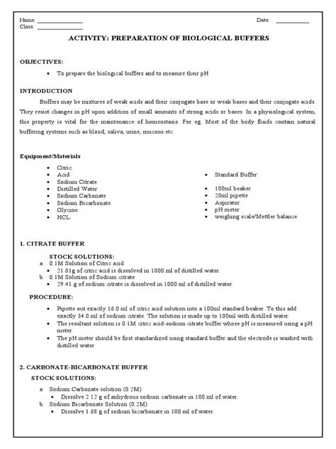 Activity 2 Ph Buffer Preparation Pdf