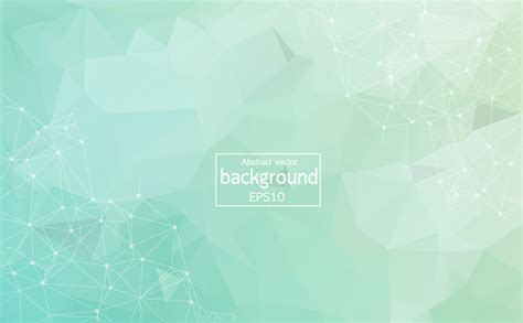 기하학적 녹색 빛 다각형 배경 분자 및 통신 점으로 연결된 선 미니멀리즘 혼란 일러스트 배경입니다 과학 화학 의학 기술의 개념 0명에 대한 스톡 벡터 아트 및 기타 이미지