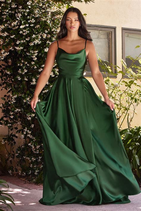 Simple Satin A Line Dress By Cinderella Divine Bd104 Special Occasio