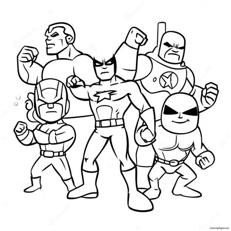 Super Hero Squad Coloring Page 58763 47144