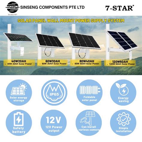 7 Star Ip67 Solar Panel With Lithium Battery 18650 Batteries Built