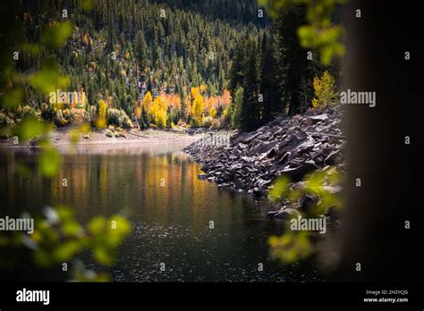 A Lake Surrounded By Fall Foliage At Independence Pass Near Aspen