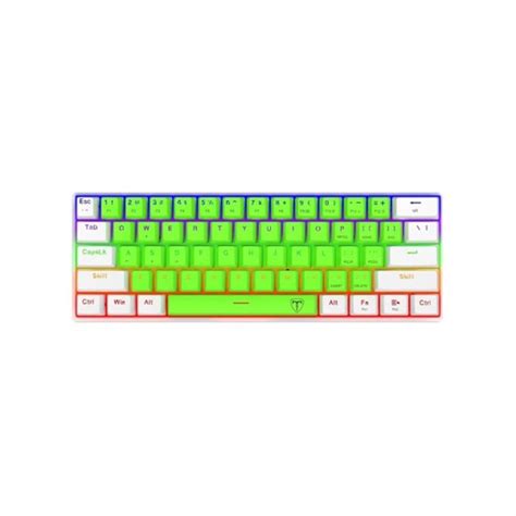 Teclado T Dagger Arena Green White Switch Brown Sp
