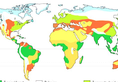 Temperate Deciduous Forest Deciduous Forest Location Map