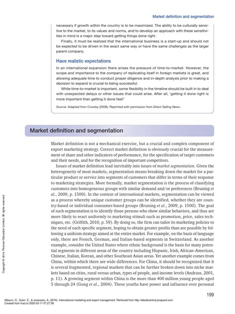 Market Selection And Segmentation 1 Pdf Market Segmentation Exports