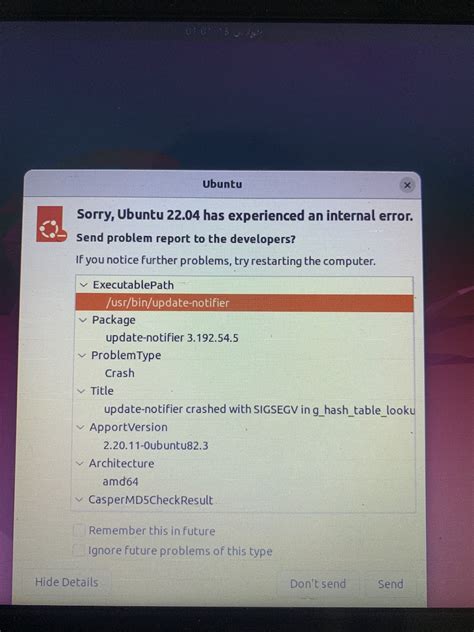 Update Notifier Crashed With Sigsegv Ask Ubuntu