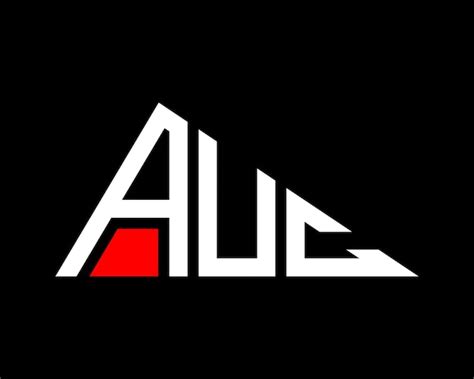 Premium Vector Triangle Shape Auc Letter Logo Design