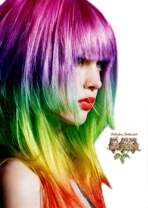 Femme Cheveux Arc En Ciel