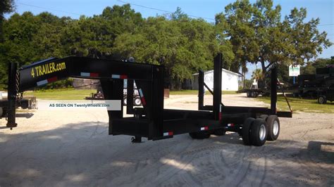 2015 20 Log Trailer Logging Wood Gooseneck Pulp Dual Tandem Dually