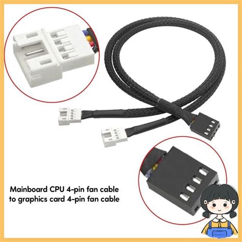 bang 1 2ways 4 pin pwm splitter 4pin pwm female to 4pin pwm adapter cable for computer cpu case
