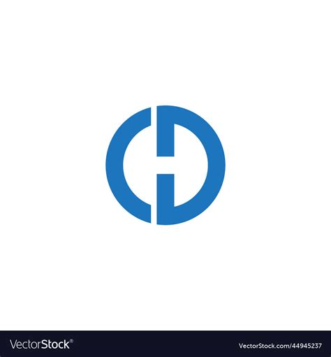 Letter Cd Circle Logo Stock Royalty Free Vector Image