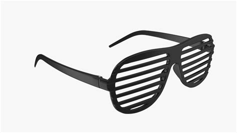 Black Slotted Shades