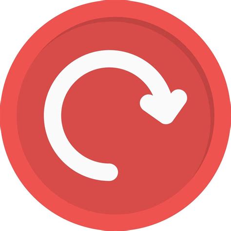 Clockwise Circular Arrow Flat Icon 49290005 Vector Art At Vecteezy