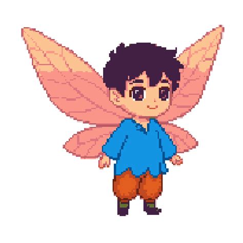 Adorable Pixie Boy With Delicate Wings 73096919 Png