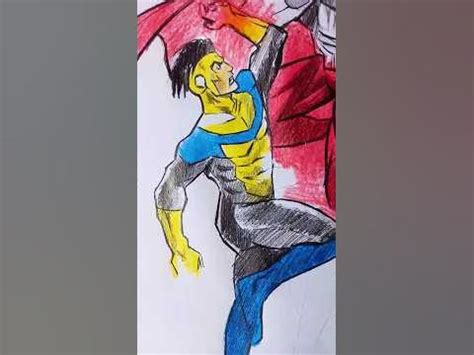 How To Draw Invincible In 10 Sec 1 Min 10 Min 100 Min Shorts