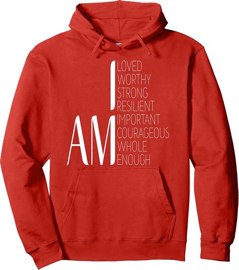 I Am Positive Affirmations Hoodie Self Love Graphic Pullover