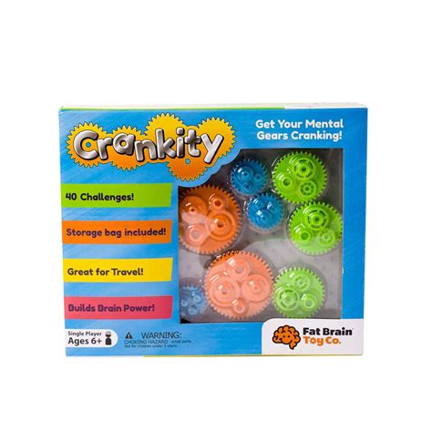 Fat Brain Toys Crankity Solo Logic Puzzle Game Unplugged Play